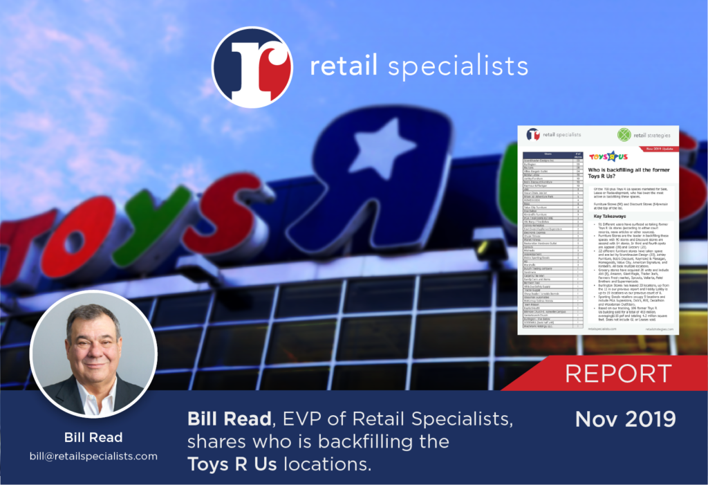 Update: Who is Filling Toys R Us locations || RETAIL SPECIALISTS